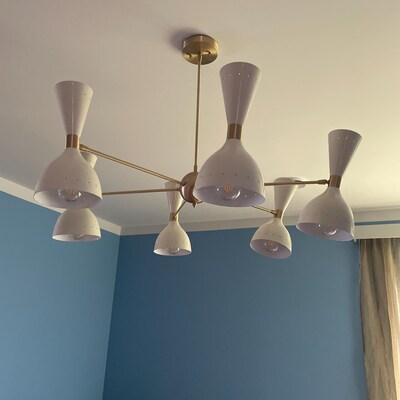 Modern Hand Made Brass Stilnovo Wall Scone Light Fixture - Etsy