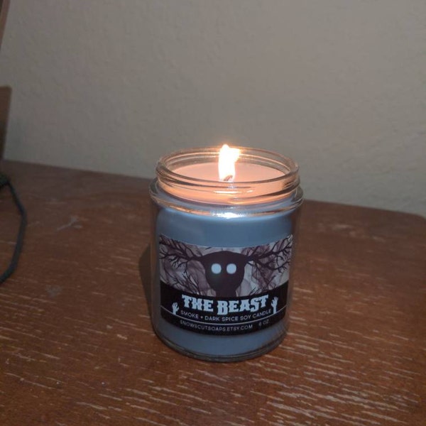 The Beast - Smoke and Spices Soy Candle - Etsy