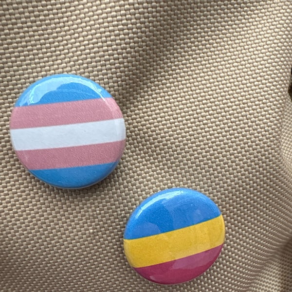 Asexual Ace Pride Flag Pin Round Circle Button ~ 1" Pin 1.5" Pin 2.25 ...
