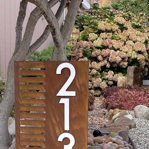 Antigua XL Yard Sign, 6h Numbers, Vertical, Sign on Stakes, Address ...