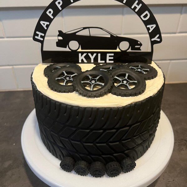 Birthday Cake Topper| WRX STI Cake Topper | Personalized Cake Topper ...