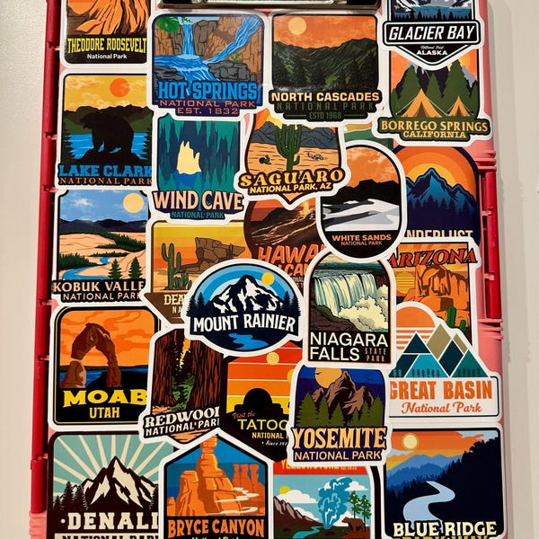150 Pcs National Parks Stickers Pack for Water Bottles, Hiking Outdoor ...