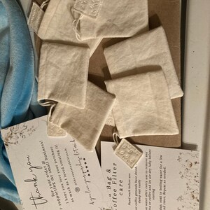Reusable Tea Bags Unbleached Organic Cotton - Etsy