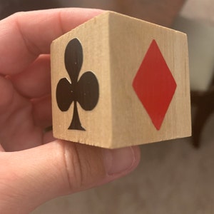Natural Wood Euchre Trump Cube, what's Trump Cubes, Trump Marker, Trump ...