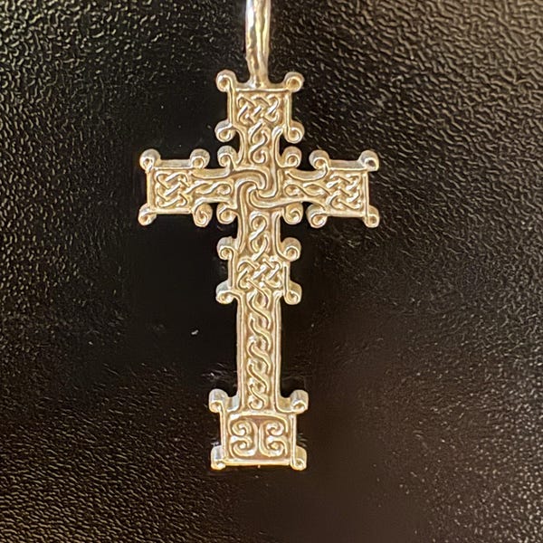 Miniature Galloway Hoard Pectoral Cross in Solid Silver. - Etsy