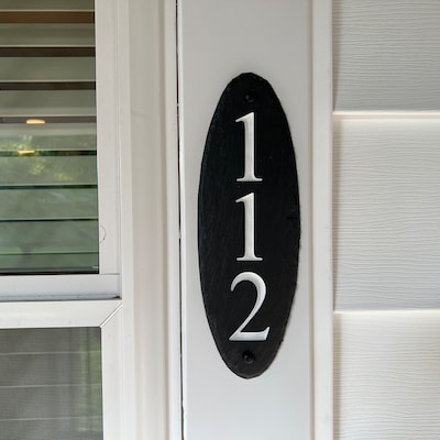 ADDRESS SIGN carved Stone House Number / Marker Plaque / - Etsy