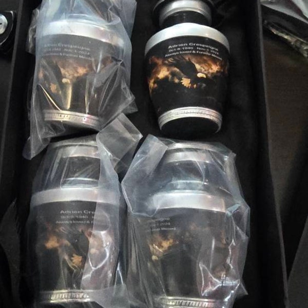 Skeleton Fairy Art Urn, Decorative Urn for Human Ashes Metal Urns for ...