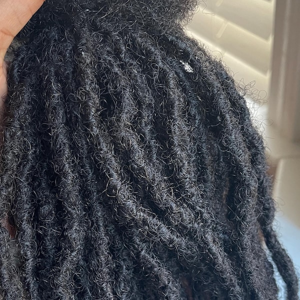 60 Anwi Textured Locs Made From 100% Human Hair Sizes 0.4cm & 0.5cm, - Etsy