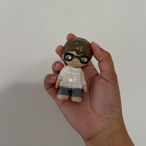 Personalized Custom Hirono-inspired Figurine | Handmade With Air Dry ...