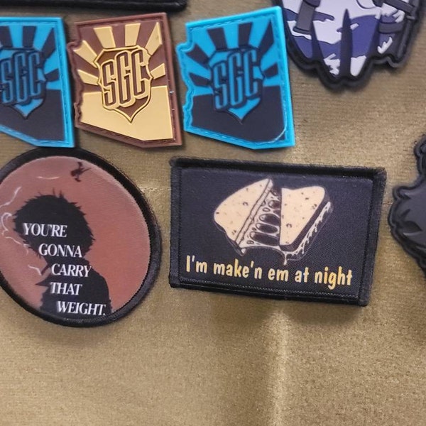 I'm Maken 'em at Night Funny Morale Patch- Hook and Loop Patch 2x3" Made in the USA! - Etsy