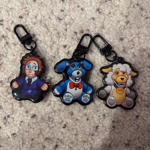 The Walten Files - Acrylic Keychains - Bon, Banny, Sha, Boozoo, Billy ...