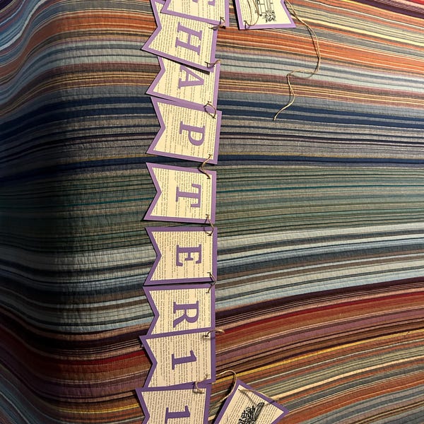 Custom Book Themed Birthday Banner | Next Chapter Banner | Black and ...