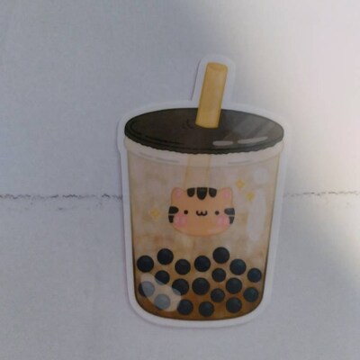 Bobasaur Bulbasaur Matcha Taro Boba Milk Tea Waterproof - Etsy