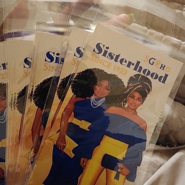 Set of 12 Sigma Gamma Rho Inspired Card, Sigma Queen Rhoyal, Pretty ...