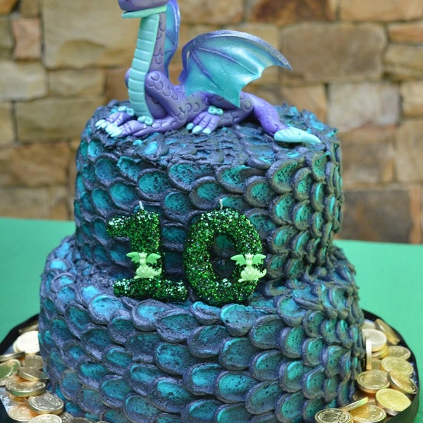 Fondant Dragon Cake Topper - Etsy