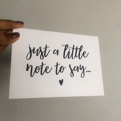 Pregnancy Announcement Card, Just A Little Note to Say, A Baby is on ...