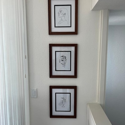 Line Art Wall Art Minimalist Portrait Digital Download - Etsy