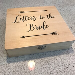 Letters to the Bride Box Bridal Box Gifts for the Bride Anniversary Box ...