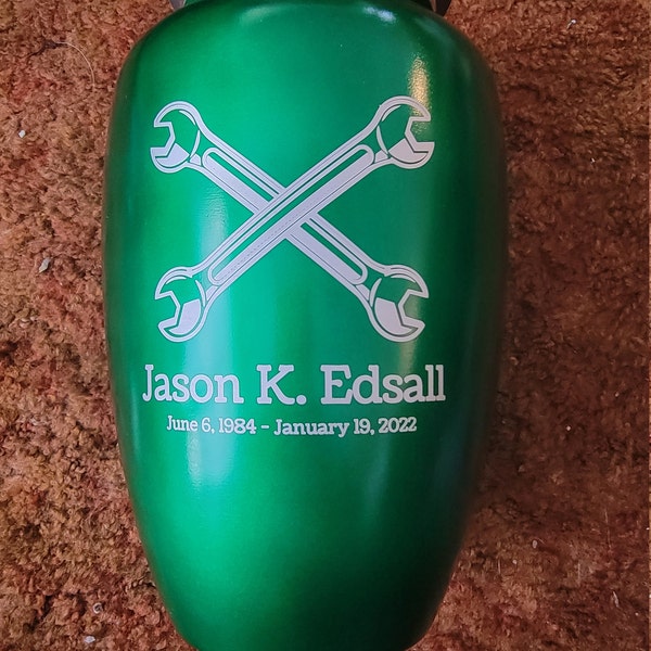 Mechanic Wrench Cremation Urn - Engraved - Adult Full Size - Etsy