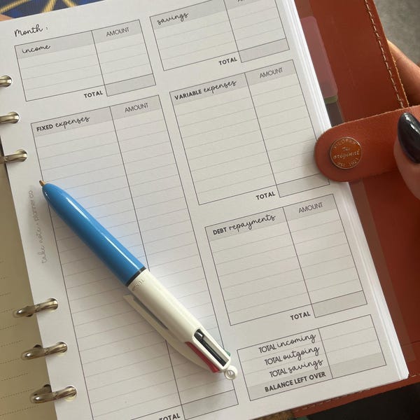 Yearly Overview A5 Planner Insert Special Dates Summary Planner Refill ...