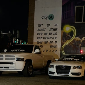 Bad Influence in Japanese Blei Decal Windshield Banner Decal - Etsy