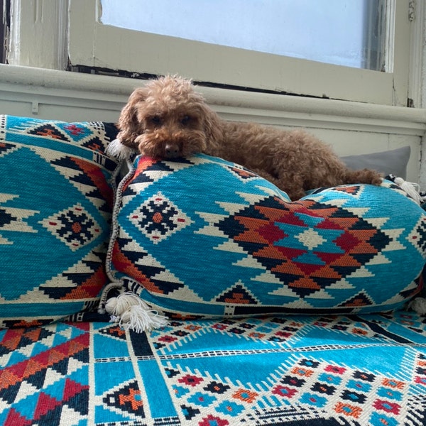 Traditional Red Arabic Majlis Diwan Jalsa 2 Meter Set Foam Filled جلسة ...