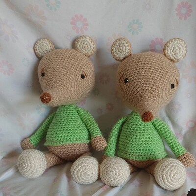 Amigurumi Crochet Pattern Shrew Crochet Animal Pattern Mouse - Etsy