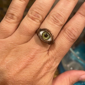 AWAKENING EYE RING// Glass Eye Ring// Eye Jewelry// Evil Eye - Etsy