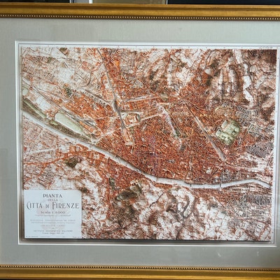 Dolomites italy Topographic Map of 1904 2D Poster Shaded Relief Map ...