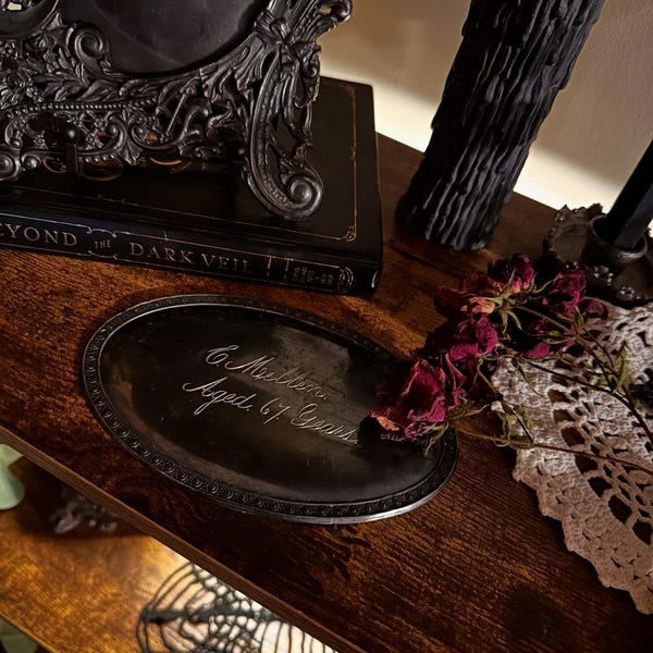 3D Printed Replica Grave Marker Monument. Shrouded Weeping Statue ...