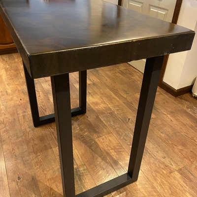 H 34 Inch, Counter Height Table Legs, U Shape, 1 Pair, W5036M18 - Etsy