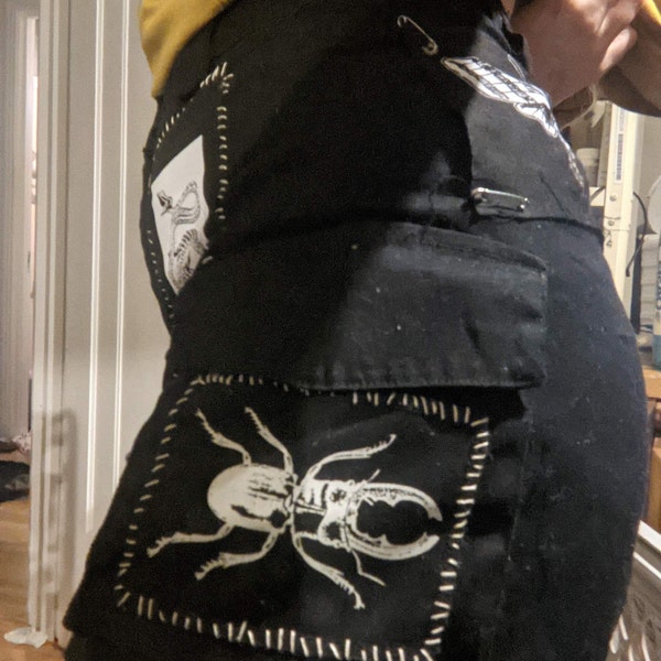 Stag Beetle Patch Screen Printed Patch Sew on Patch Horned Bug Patch - Etsy