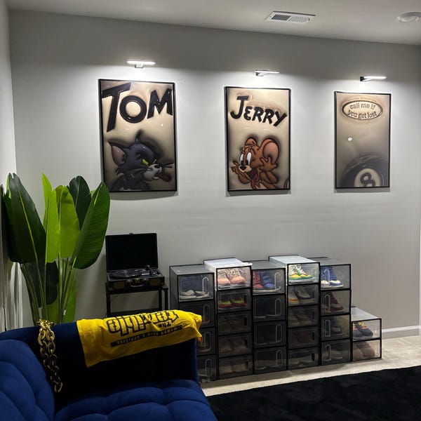 Set of 3 Hypebeast Decor, 3D Wall Prints, Urban Street Art, Star ...