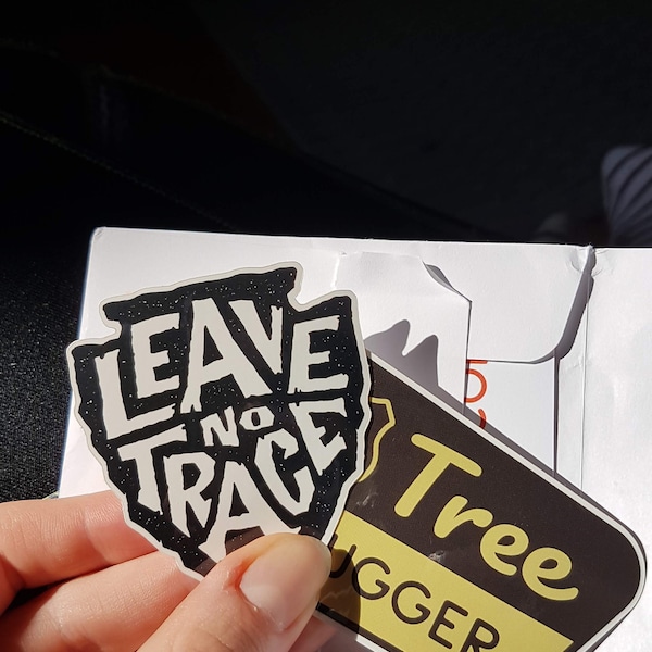Leave No Trace, Waterproof Vinyl Sticker, UV Resistant Decal, Laptop ...