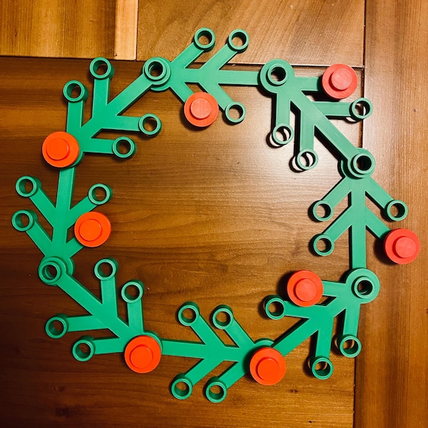 3D Printed Lego-inspired Giant Wreath - Etsy