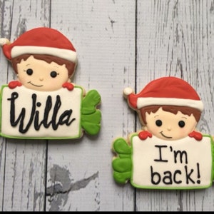 Elf Boy Candy Plaque™ Cookie Cutter - Etsy