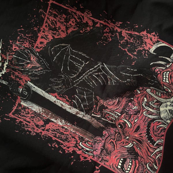 Drippy Souls Berserker Guts Cursed Armor Grim Hooded Sweatshirt - Etsy