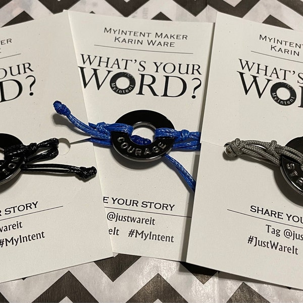 Myintent Bracelet, What's Your Word, Myintent Project, Washer Bracelets ...