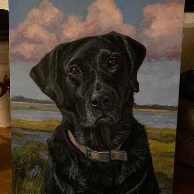 Custom Portrait, Labradoodle, Custom Pet Portrait, Original Labradoodle ...