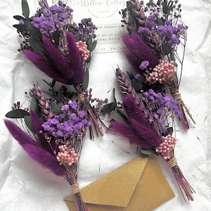 Burnt Orange Buttonhole Orange Dried Flower Boutonniere Autumn Themed ...