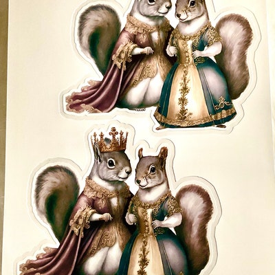 Happy Father's Day Squirrel Daddy & Kids Enjoying a SUP Stand up Board ...