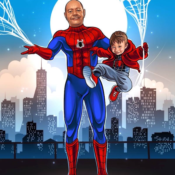 Superhero Portrait! Custom Superhero Portrait From Photo, Personalized ...