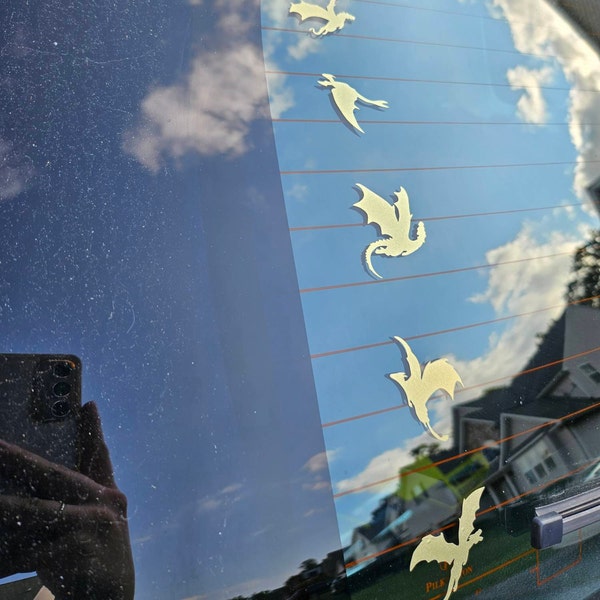 Car Decal, Andarna, Fourth Wing, Tairn, Thingy Thingz, Custom, Bookish ...