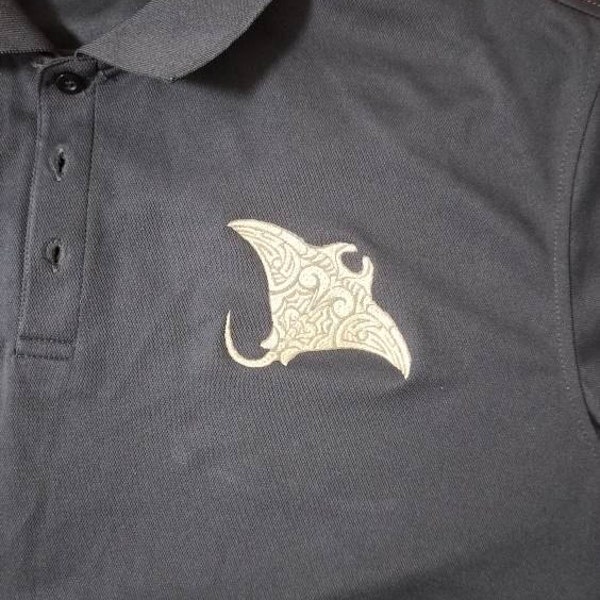 Sea Stingray Machine Embroidery Design, Gold Stingray Embroidery ...