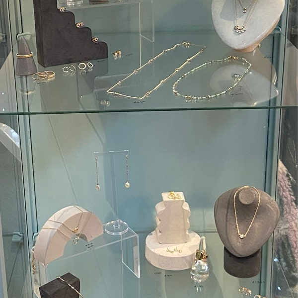 Concrete Cone Ring Display Block 'spike', Modern Home Jewellery ...