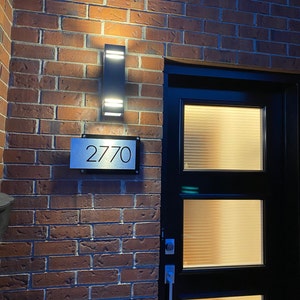 Custom House Number Civic Address Sign Modern / Contemporary ...