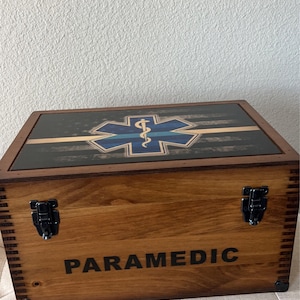 Thin Blue Line Memory Box - Etsy