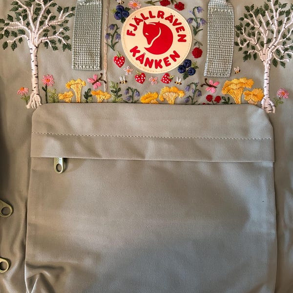 Fjallraven Kanken No. 1 Backpack Custom Hand Embroidery/customized ...