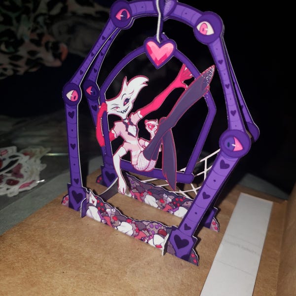 Angel Dust - Hazbin Hotel Paper Craft Standee - Etsy