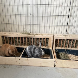 Rabbit Hay Feeder With Removable Litter Tray - Etsy UK